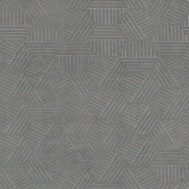 Ornami Africa Line Pattern Vinyl Wallpaper Made in Italy Digital ...