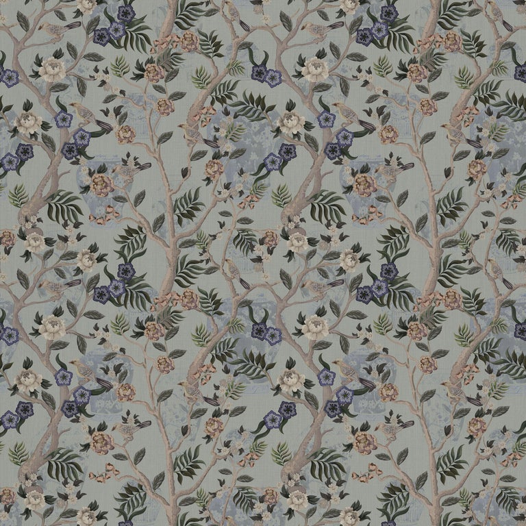 Ornami Pattern Blossoms Chinoiserie Vinyl Wallpaper Made in Italy ...