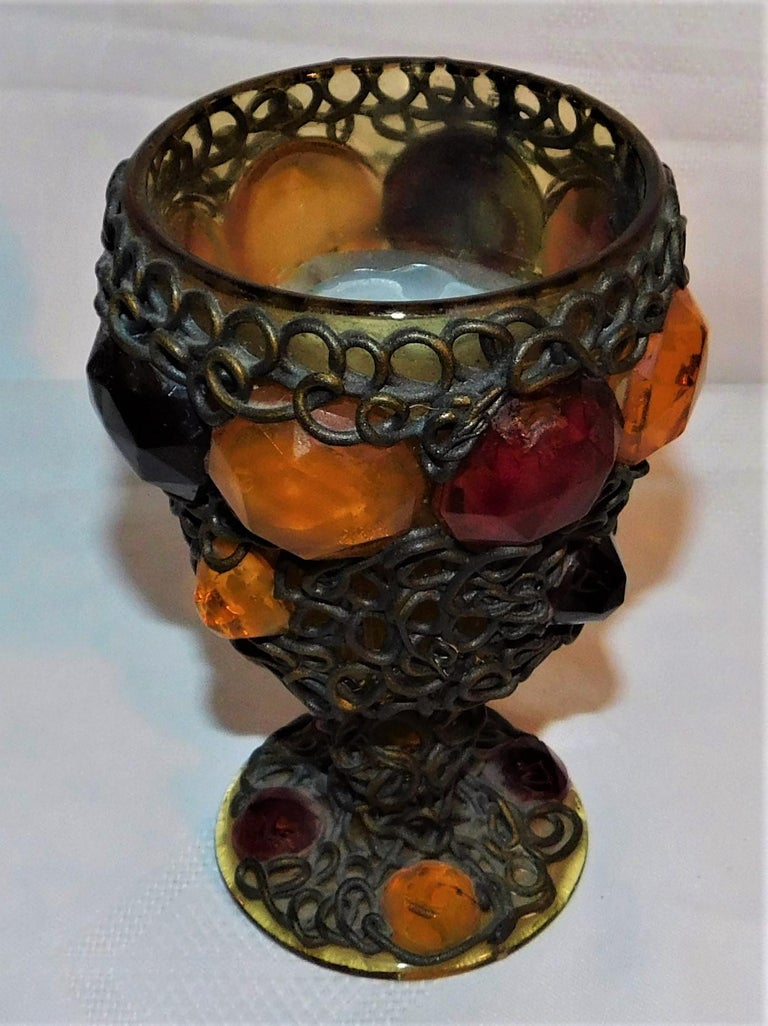 Ornate 19th Century Medieval Style Bejeweled Goblet/Chalice at 1stDibs