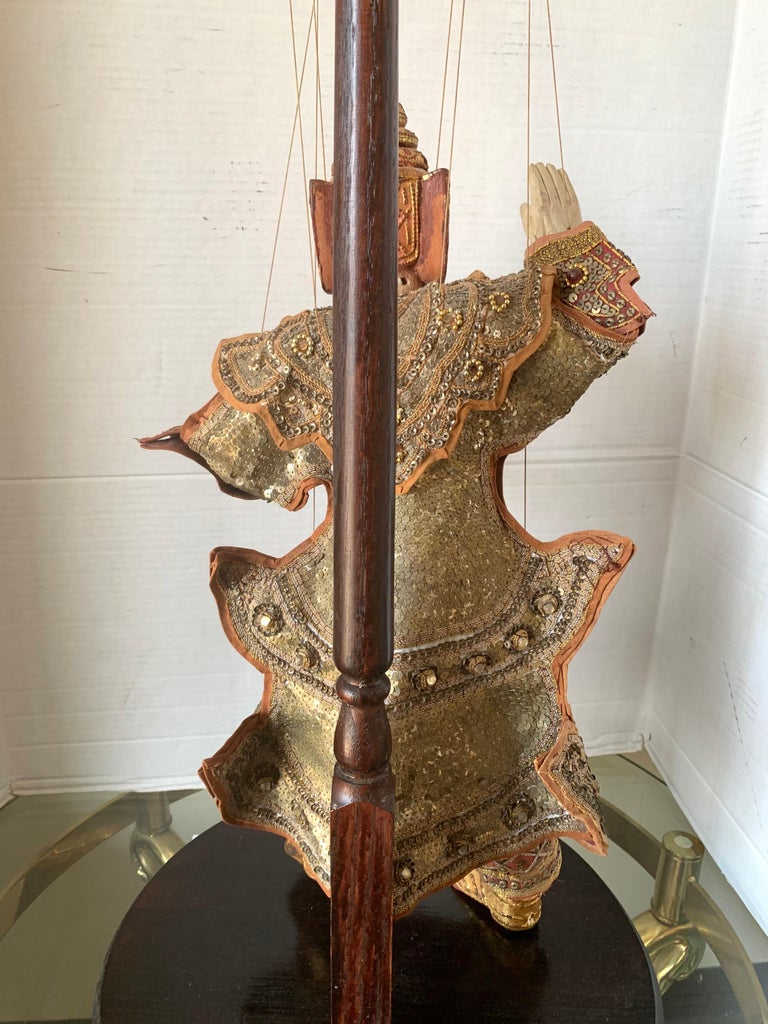 Ornate Asian Marionette Mobile Puppet Sculpture at 1stDibs