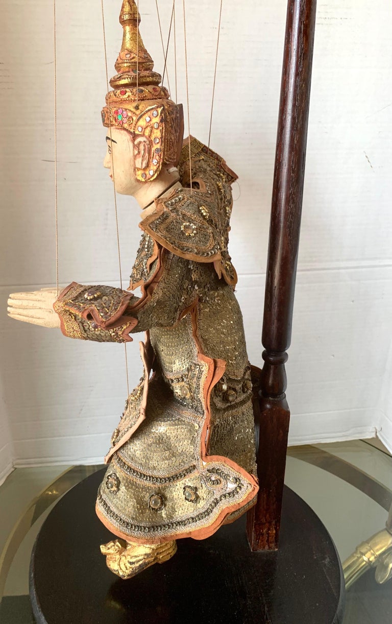 Ornate Asian Marionette Mobile Puppet Sculpture at 1stDibs