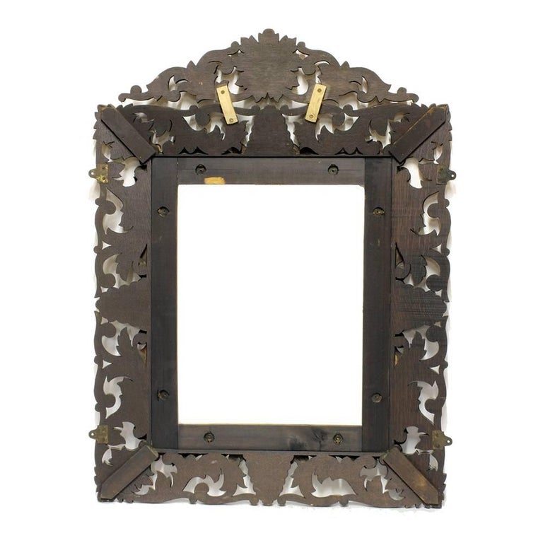 Ornate Carved Lion’s Head Mirror at 1stDibs