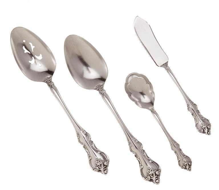 Ornate Flatware Complete Service for 12; and 6 additional place ...