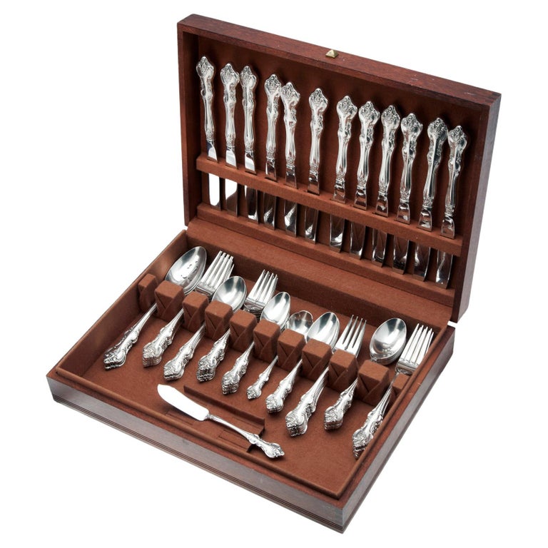 Ornate Flatware Complete Service for 12; and 6 additional place ...