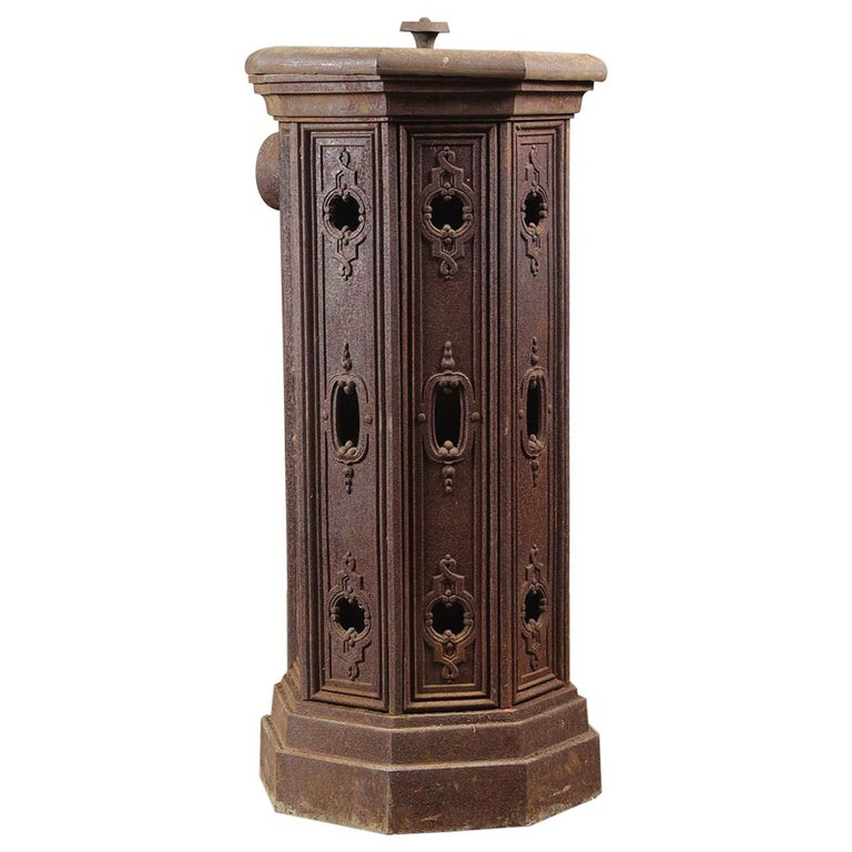 Ornate French Cast Iron Godin Lemaire Stove, 20th Century For Sale at ...
