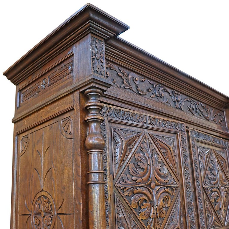 Ornate Low Country Armoire For Sale at 1stDibs
