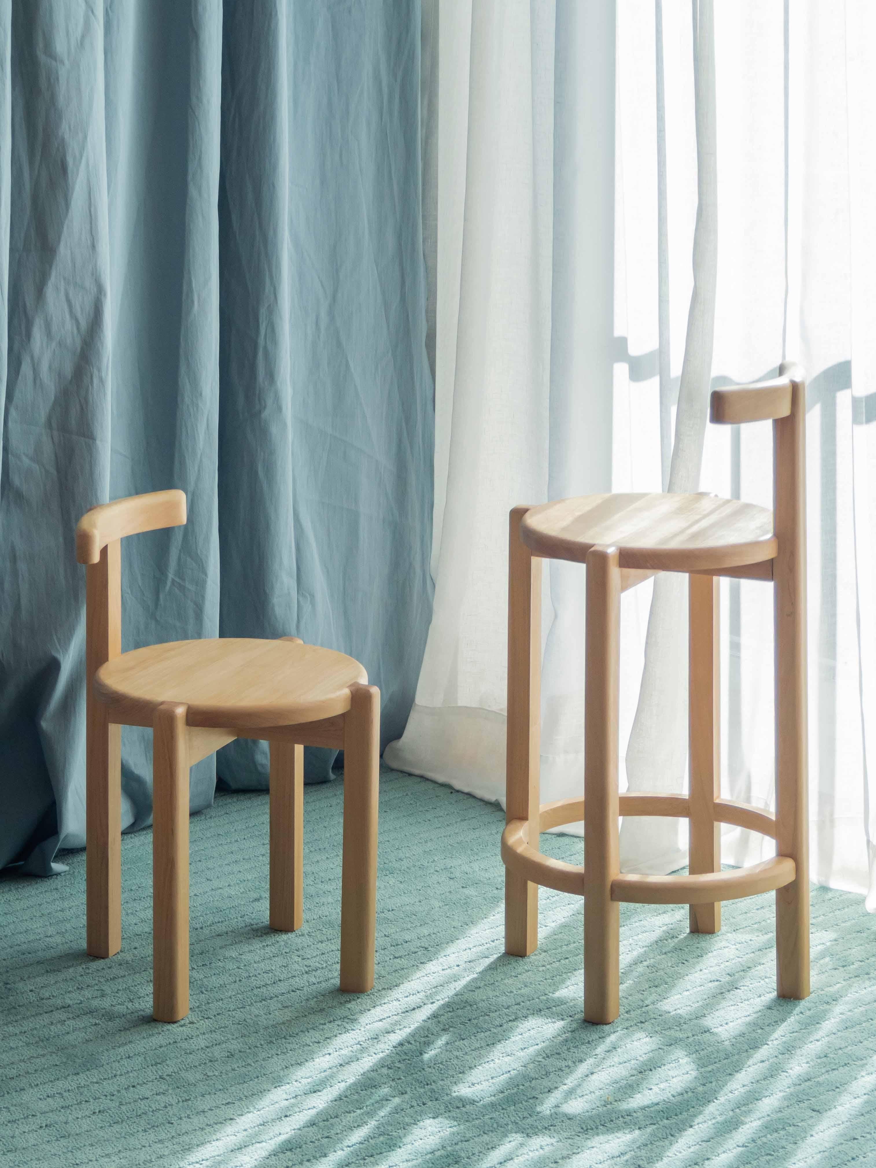 ORNO Contemporary Bar Stool in Solid Hardwood by Ries For Sale at ...