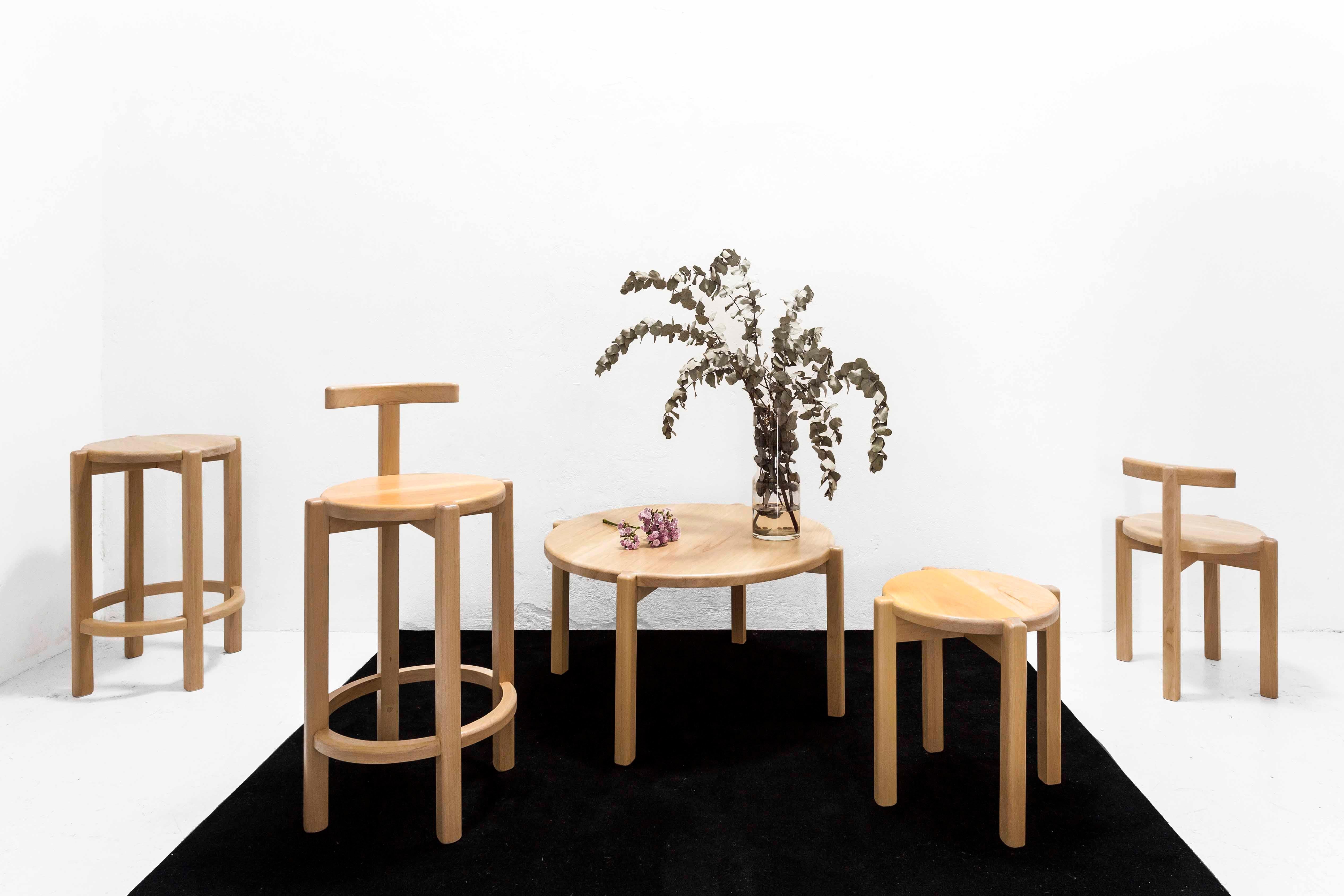 ORNO Contemporary Bar Stool in Solid Hardwood by Ries For Sale at ...