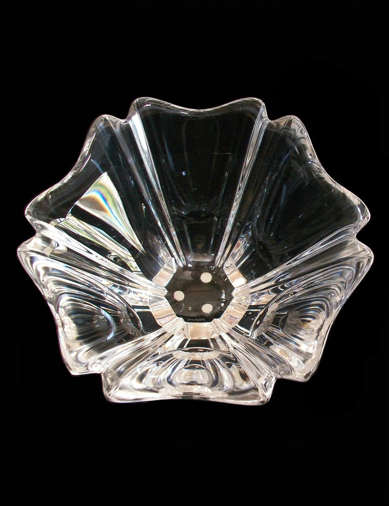 Orrefors, Lars Hellsten, Orion Crystal / Glass Bowl, Sweden, 20th ...