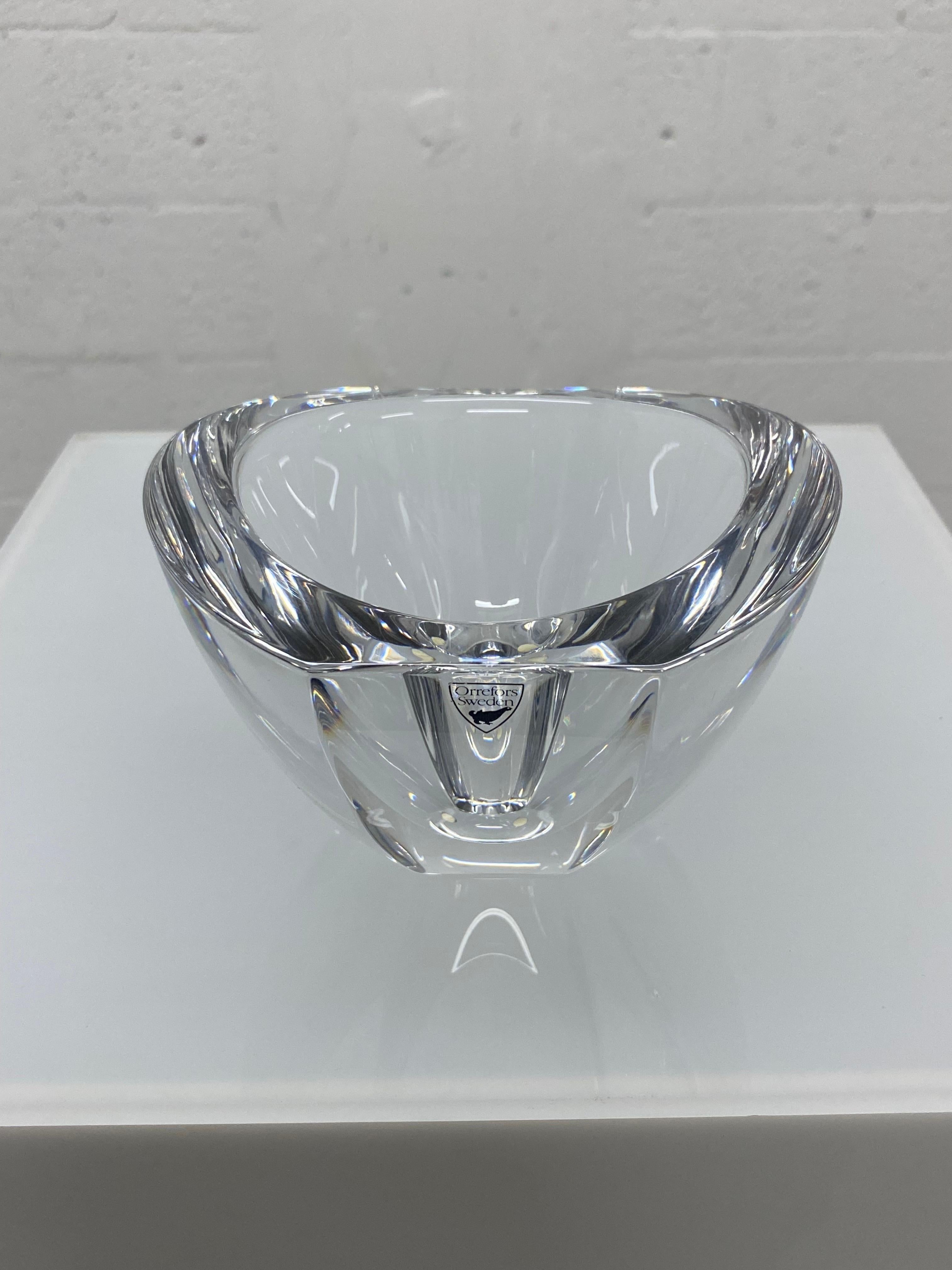Orrefors of Sweden Crystal Glass Bowl For Sale at 1stDibs | orrefors ...