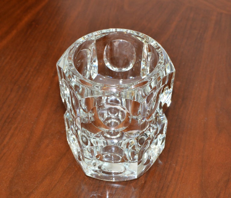 Orrefors Scandinavian Modernist Transparent Blown Crystal Glass Bubble ...