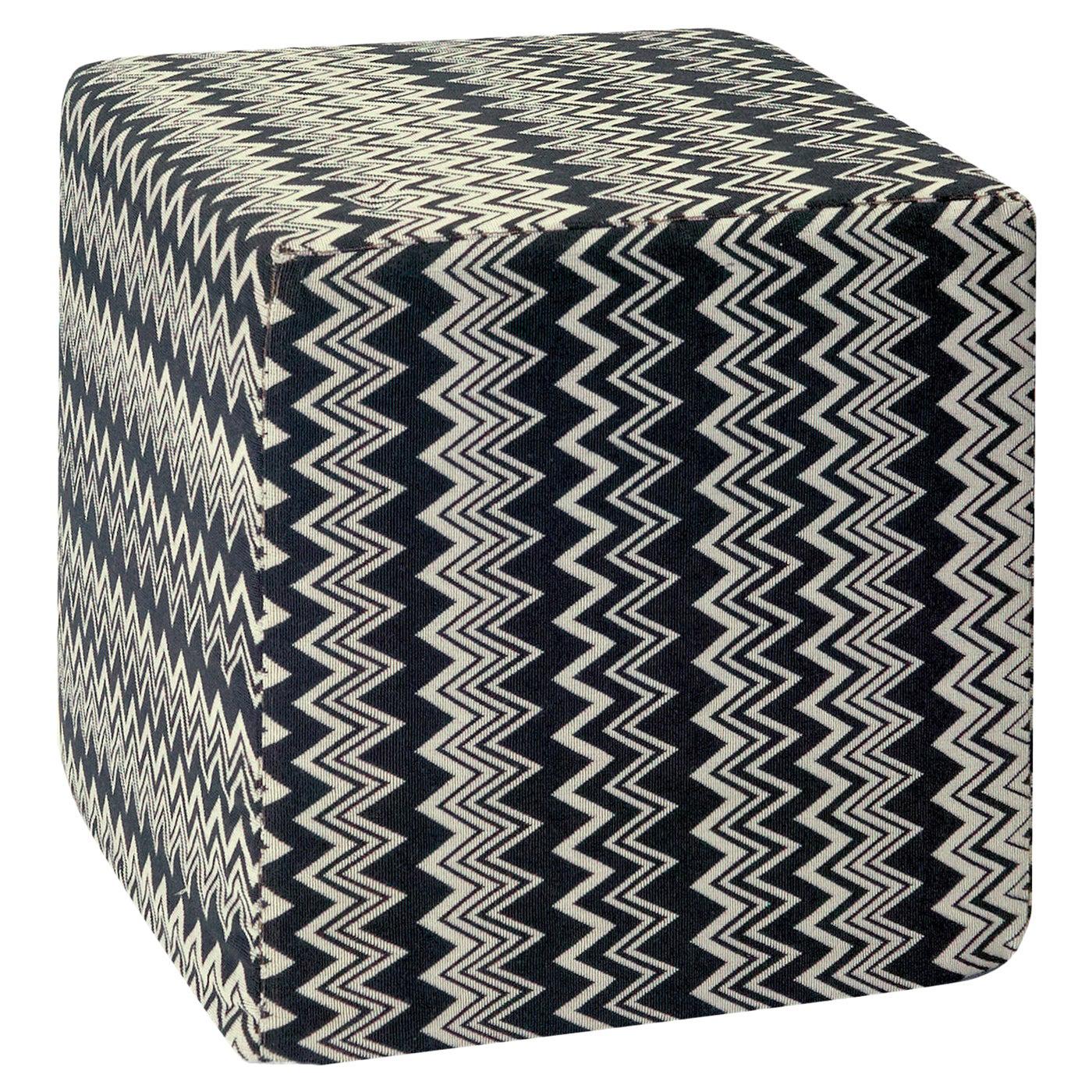 Sheepskin Cube Ottoman For Sale at 1stDibs