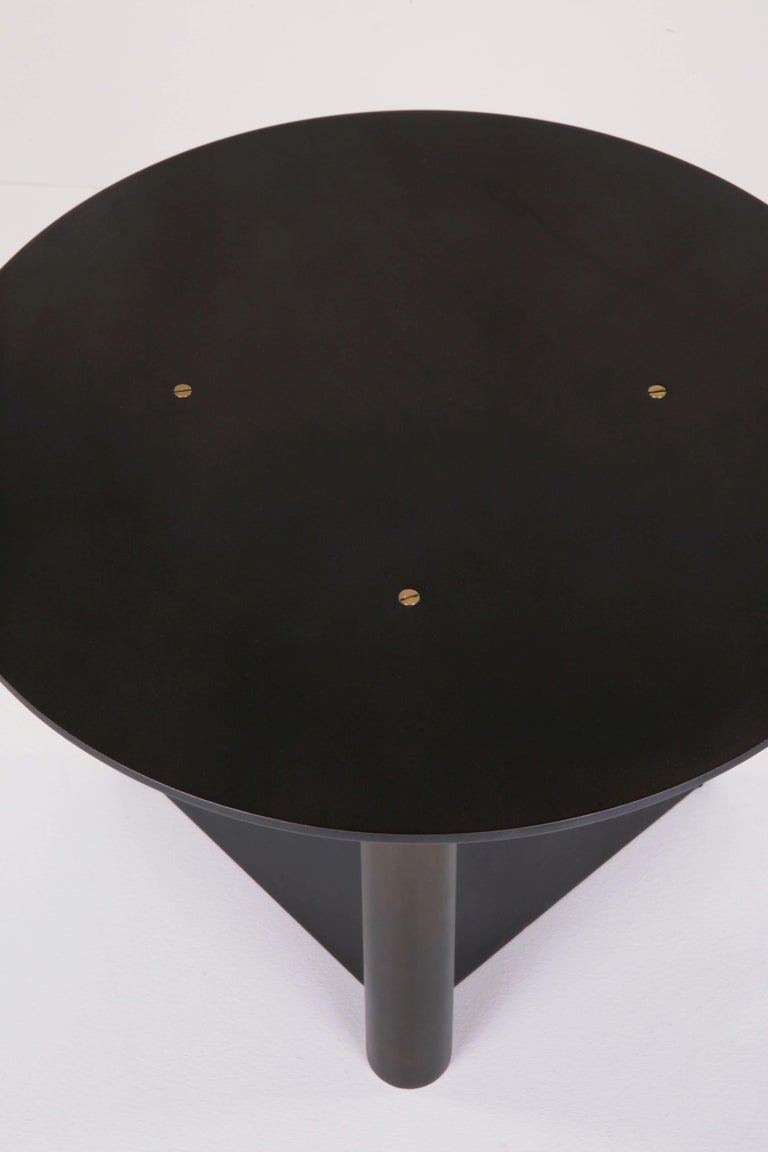 Os Table Small Brass, Copper, Blackened or Matte Brushed Aluminum For ...