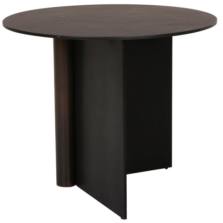 Os Table Small Brass, Copper, Blackened or Matte Brushed Aluminum For ...