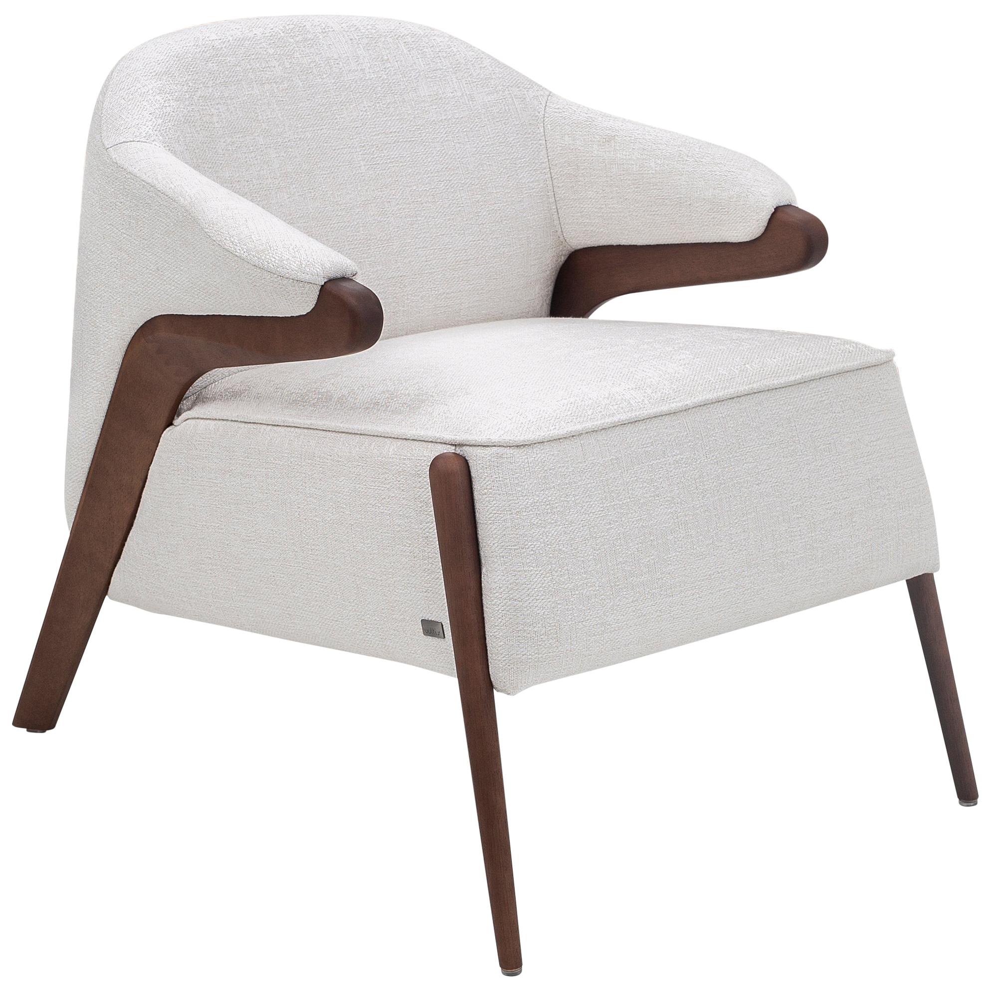 Fantastic Armchair Frame Made Solid Timber and Wood Fabric Upholstered ...