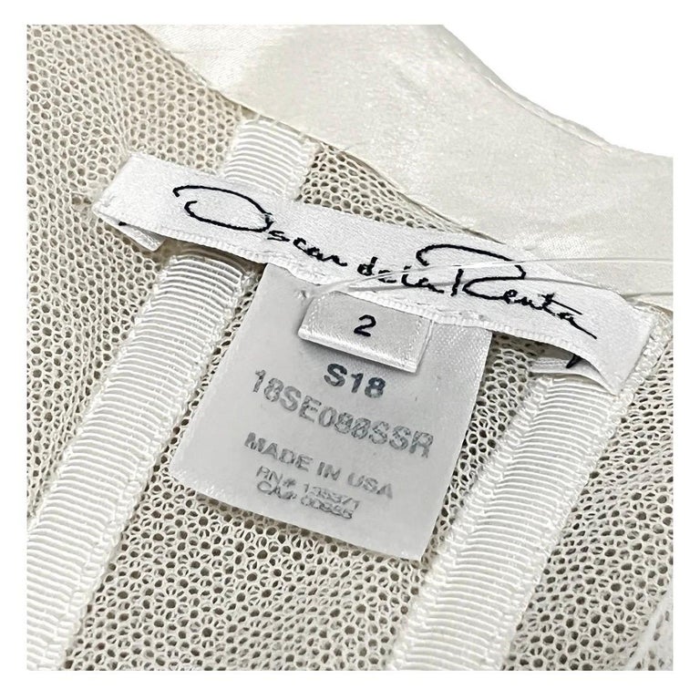 Oscar de la Renta Logo Tiered Dress SS2018 For Sale at 1stDibs
