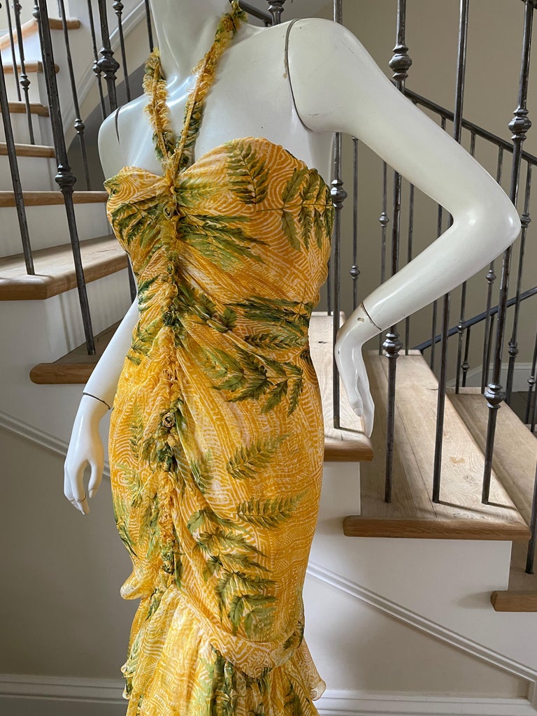 Oscar De La Renta Yellow Dress