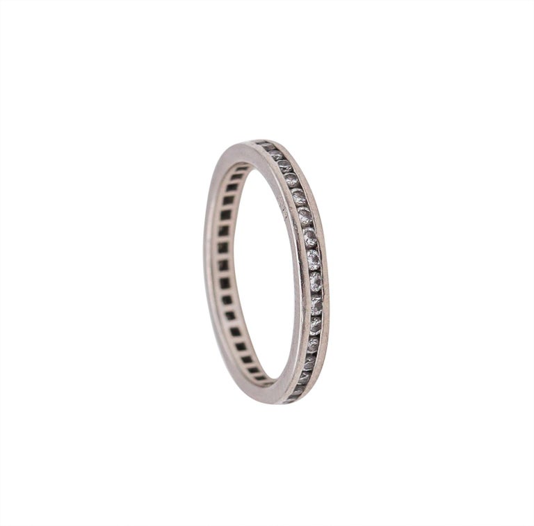 Oscar Heyman New York Classic Eternity Ring in Platinum with 41 Round ...