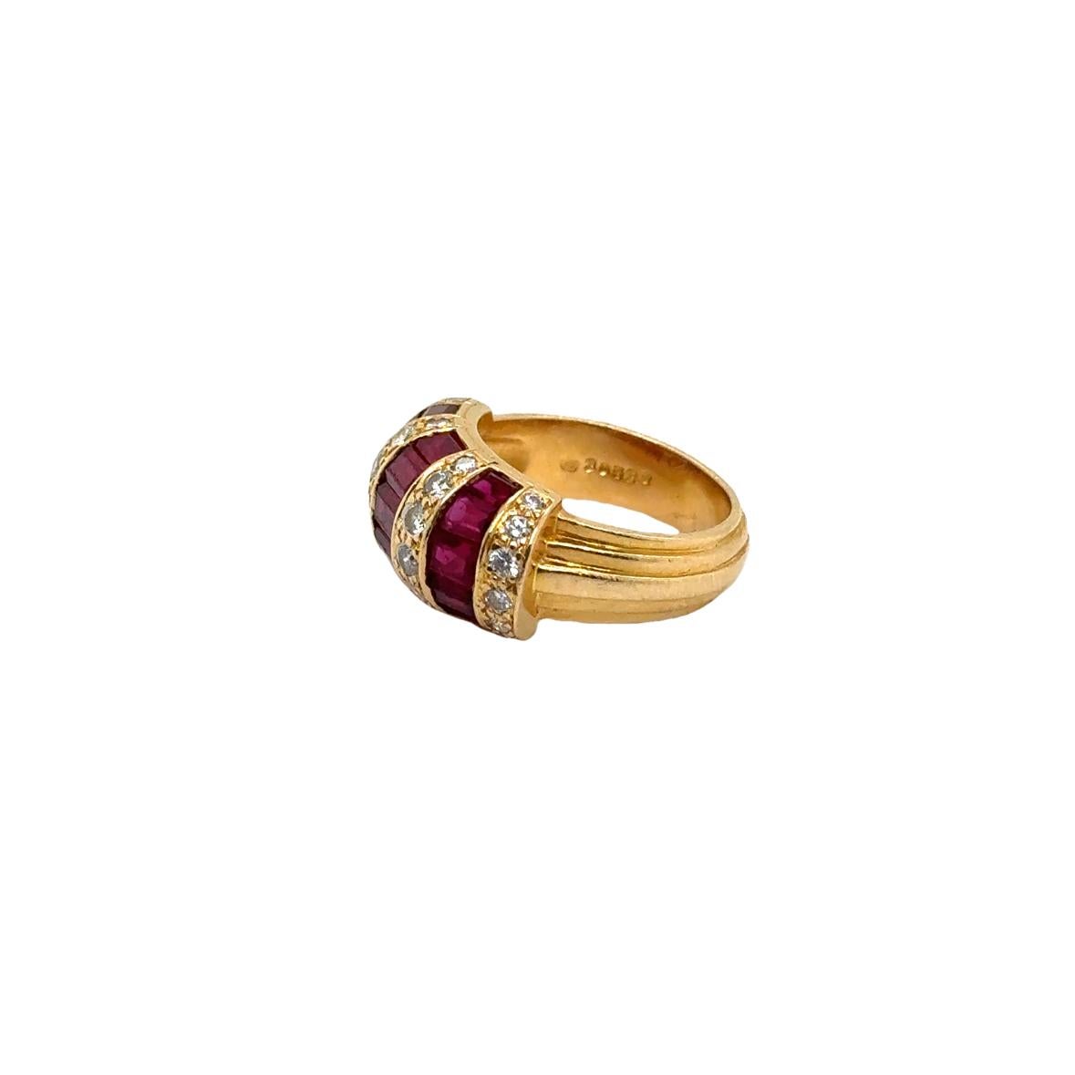 Oscar Heyman and Brothers Ruby and Diamond Statement Ring 3.25 Carat ...