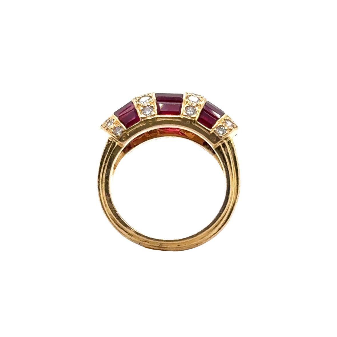 Oscar Heyman and Brothers Ruby and Diamond Statement Ring 3.25 Carat For Sale at 1stDibs