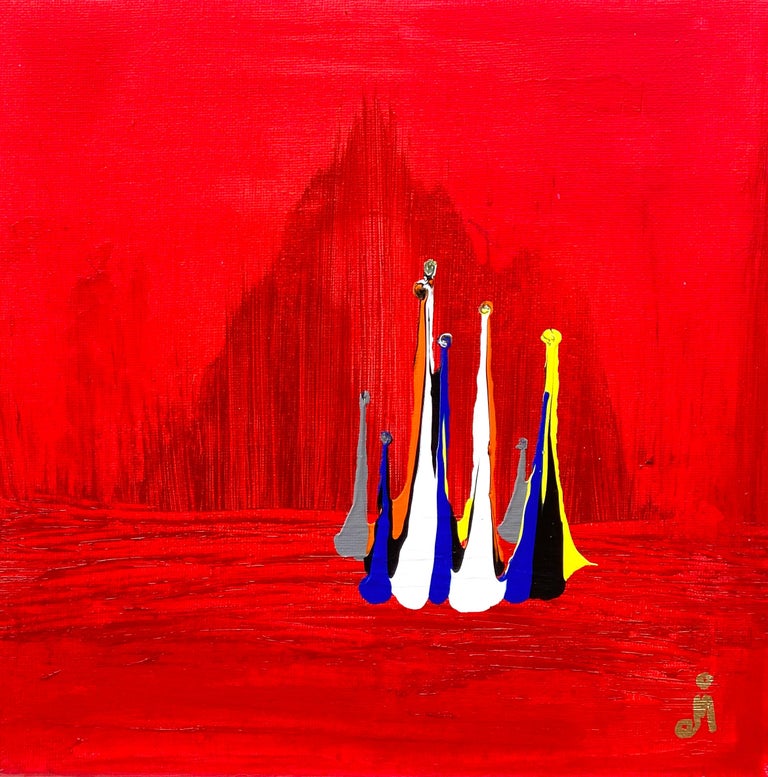 Oscar Molina - “Children of the World, Red World 2” For Sale at 1stDibs