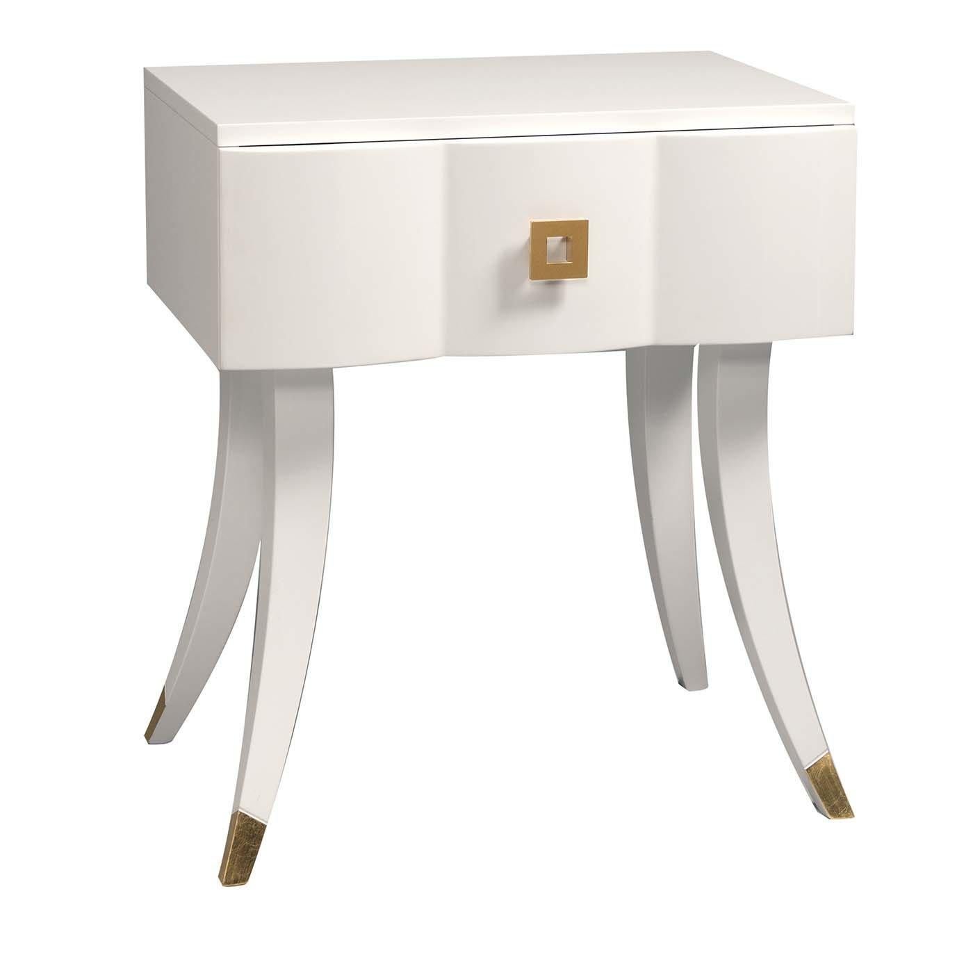 Oscar Night Stand White For Sale at 1stDibs