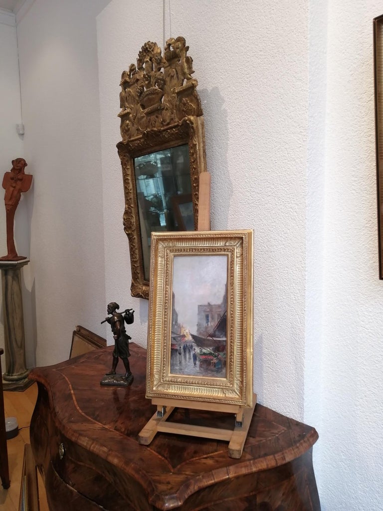 Oscar Ricciardi - Lively market square For Sale at 1stDibs