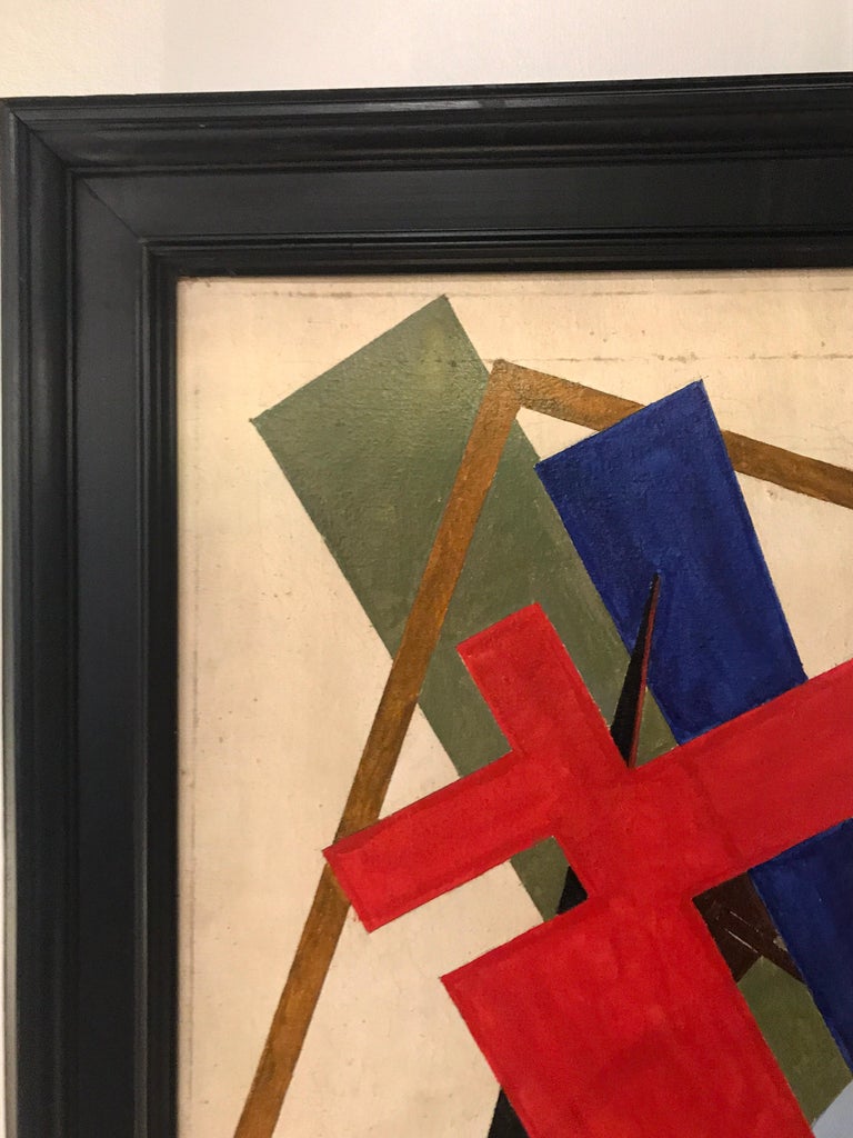 Oscar Troneck Constructivism Painting at 1stDibs
