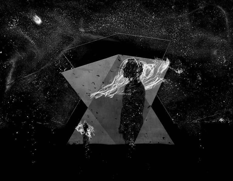 Osheen Harruthoonyan - The Explorers, Abstract figurative black and ...