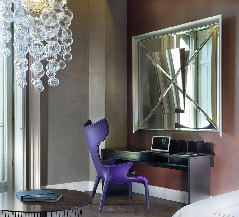 Osmond Aluminium Framed Mirror by Pietro Derossi for Driade For Sale at ...