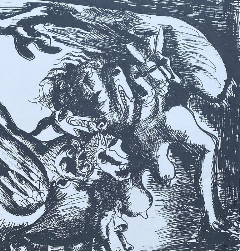 Ossip Zadkine - Mythology : The Hydra Of Lerna - Original Lithograph ...