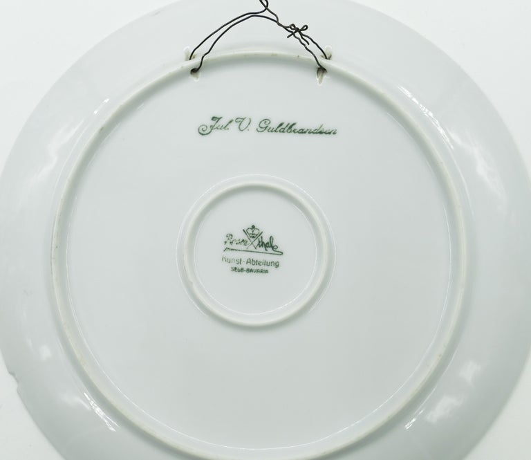 Ostern 1915, Original Artistic Ceramic Plate by Julius Van Guldbrandsen ...