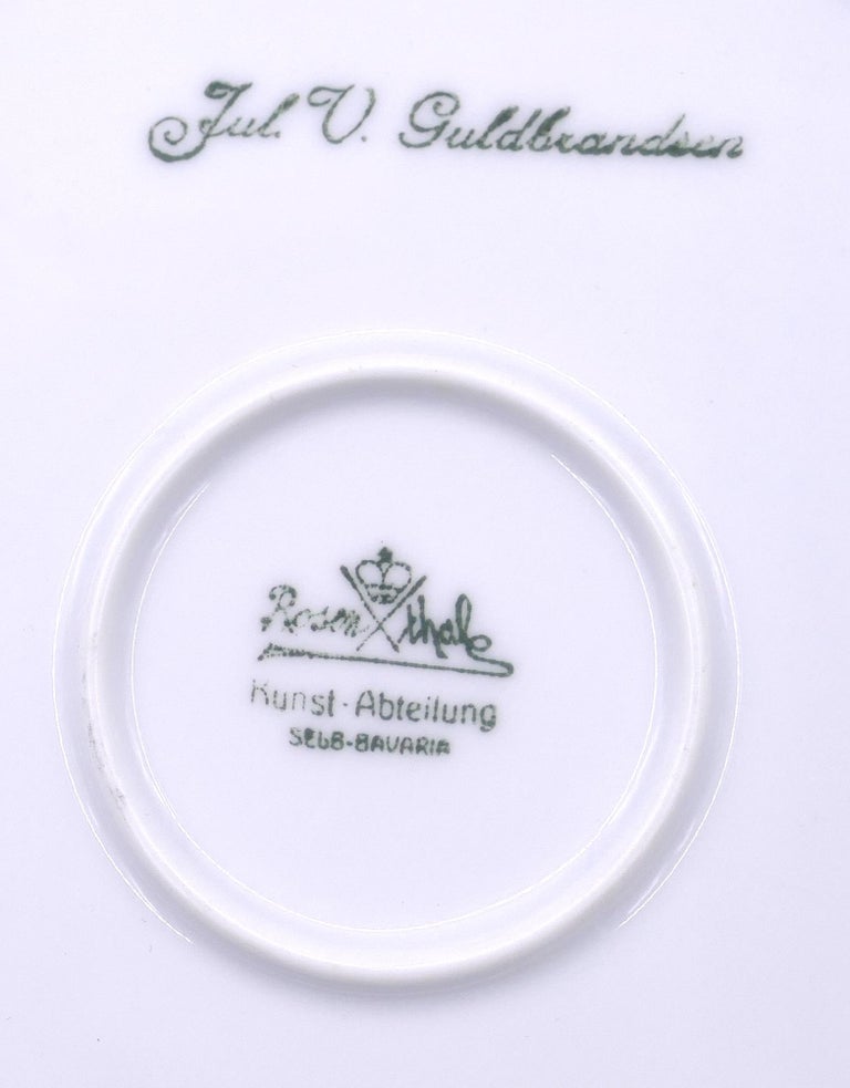 Ostern 1915, Original Artistic Ceramic Plate by Julius Van Guldbrandsen ...