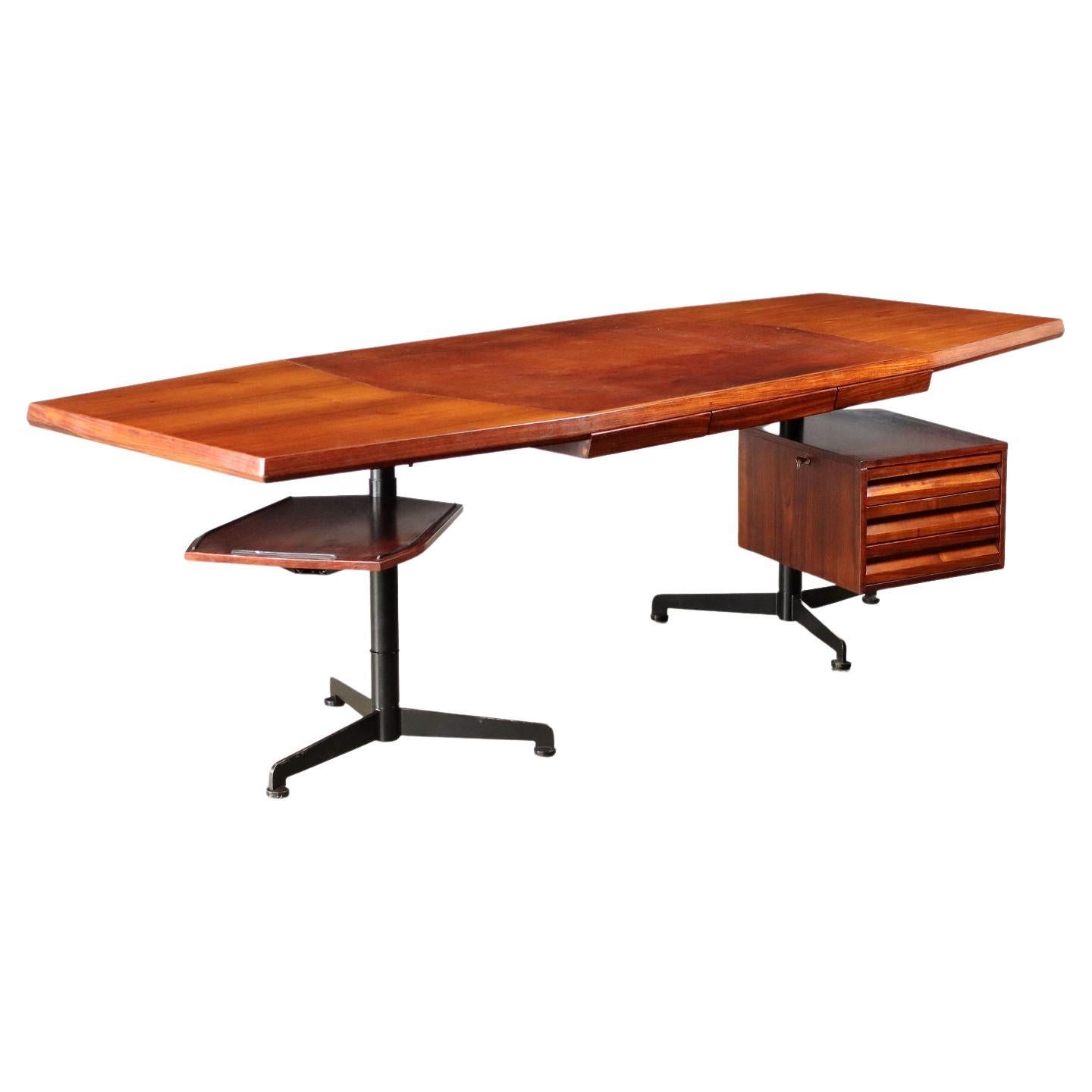 Executive Desk by Osvaldo Borsani for Tecno Milano, Italy, 1950s For ...