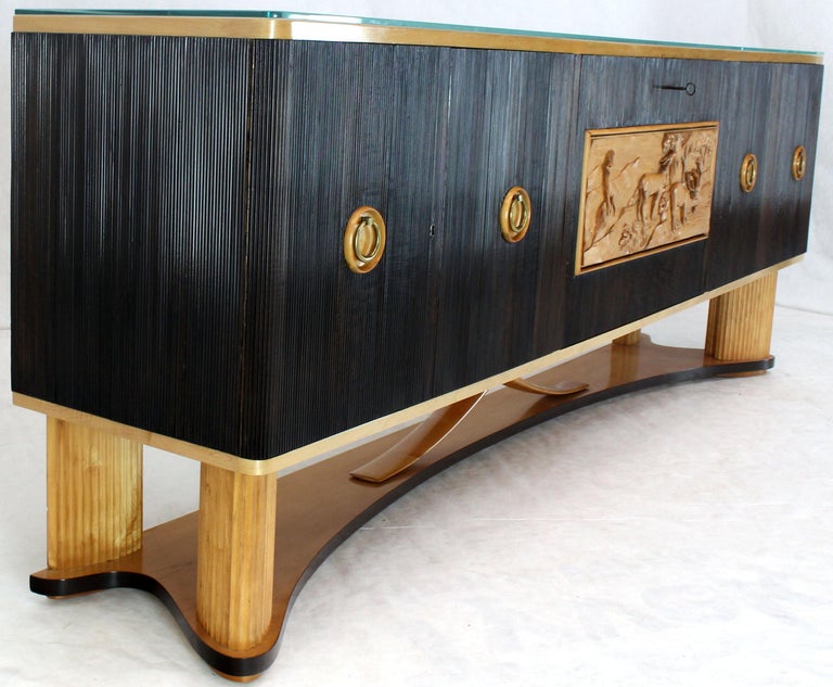 Osvaldo Borsani Extra Long Sideboard Bar Cabinet Credenza Italian ...