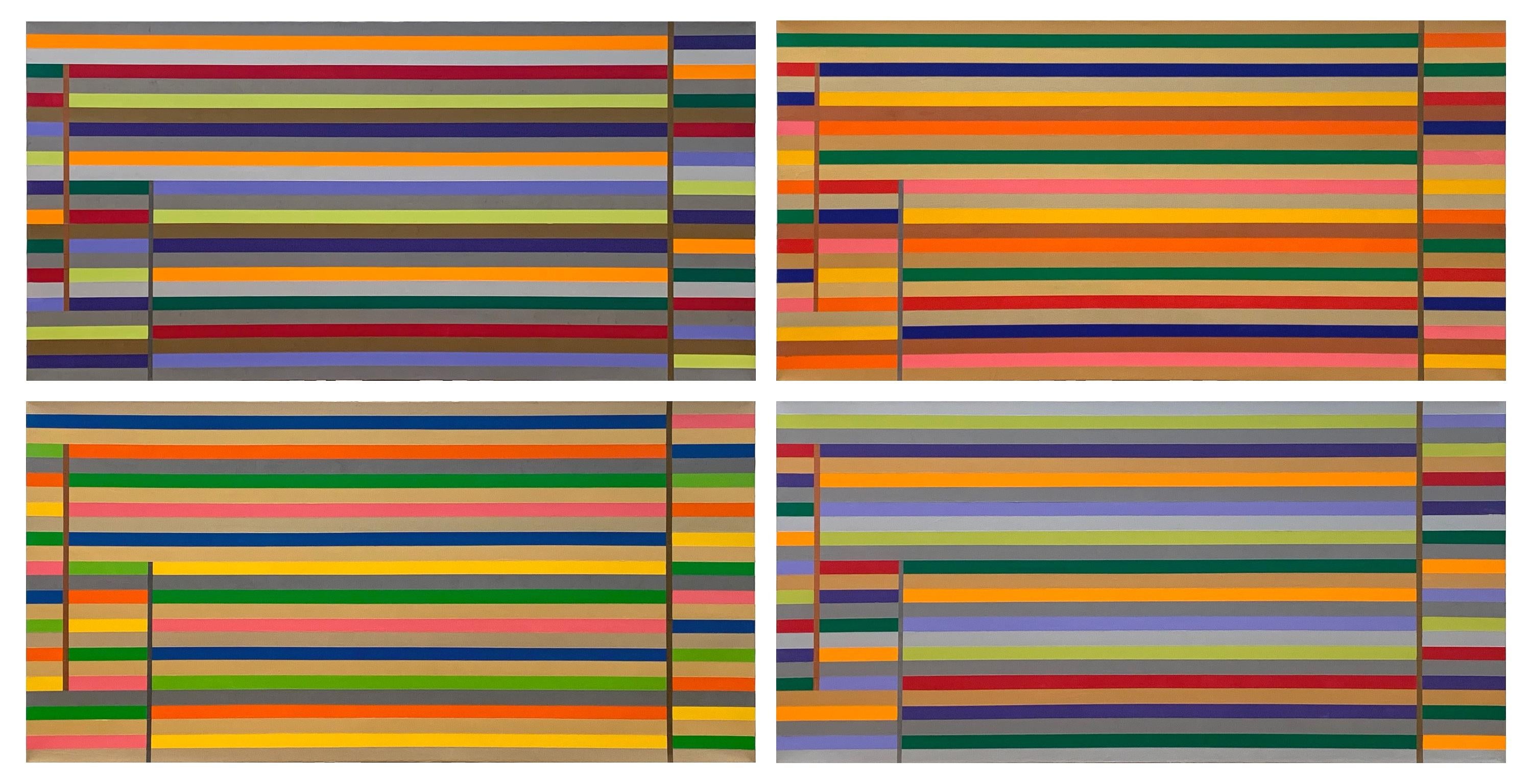 John Offutt - 'Organic Abstraction in Aqua and Rose', Very Large ...