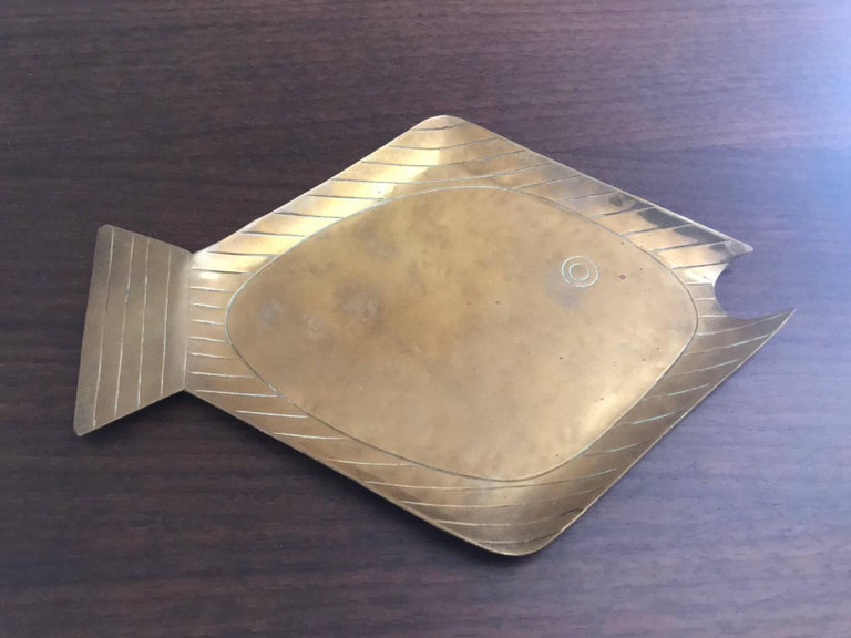 Oswaldo Guayasamin Brass Fish Vide Poche Tray For Sale at 1stDibs ...