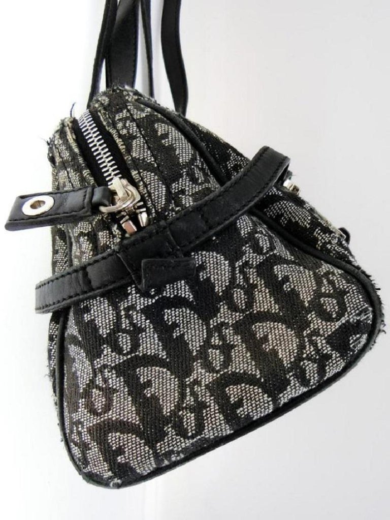 Other Navy Logo Charm Oblique Monogram Signature Trotter Boston 228964 ...