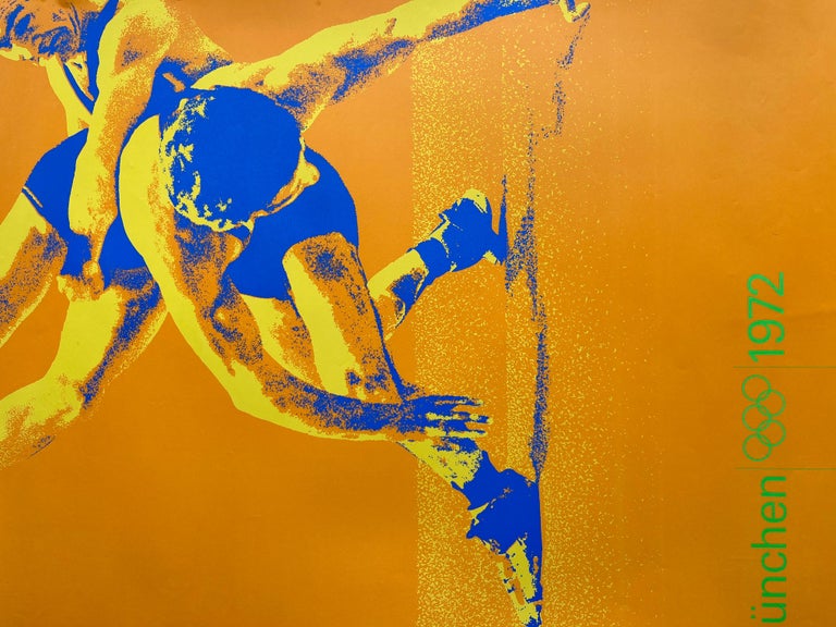 Otl Aicher "Olympic Games Munich 1972, Men's Wrestling, Original Poster ...