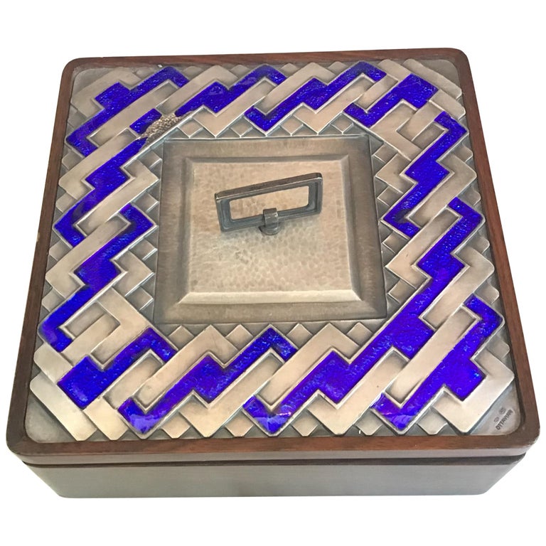 Ottaviani Box Silver 925 Wood, 1960, Italy For Sale at 1stDibs