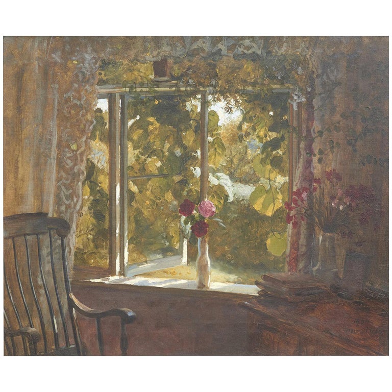 Otto Bache Painting, A Summer Day from the Artist's Living Room For ...