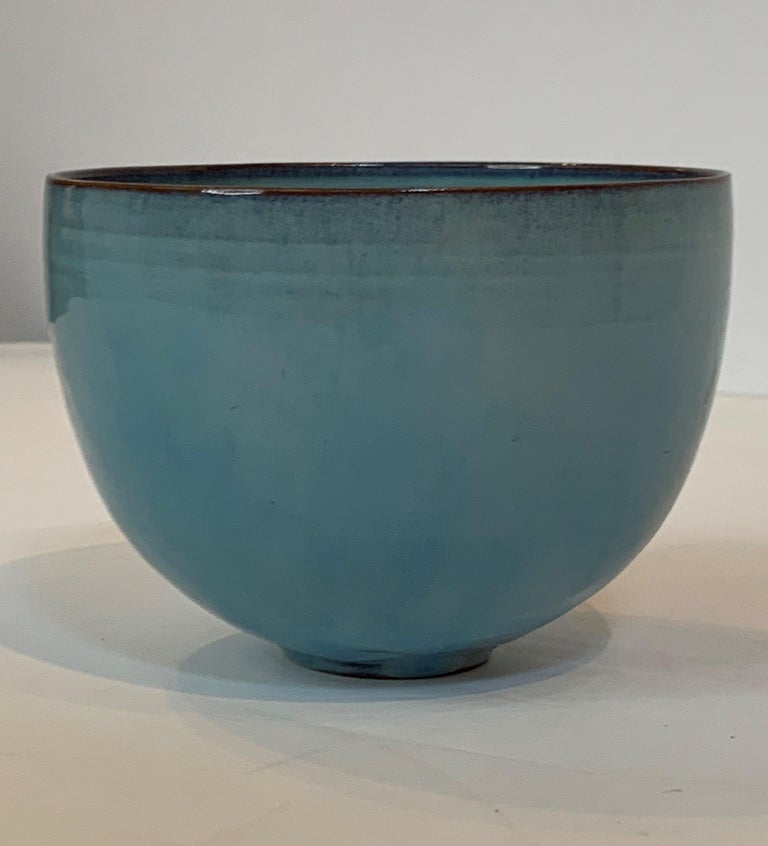 Otto and Gertrud Natzler Signed Mid-Century Modern Bowl For Sale at 1stDibs