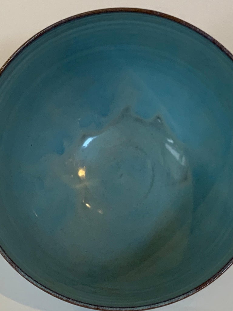 Otto and Gertrud Natzler Signed Mid-Century Modern Bowl For Sale at 1stDibs