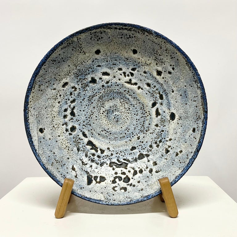 Otto and Gertrude Natzler Volcanic Glazed Low Bowl, circa 1960s For ...