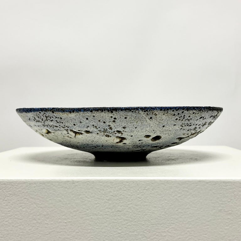 Otto and Gertrude Natzler Volcanic Glazed Low Bowl, circa 1960s For ...