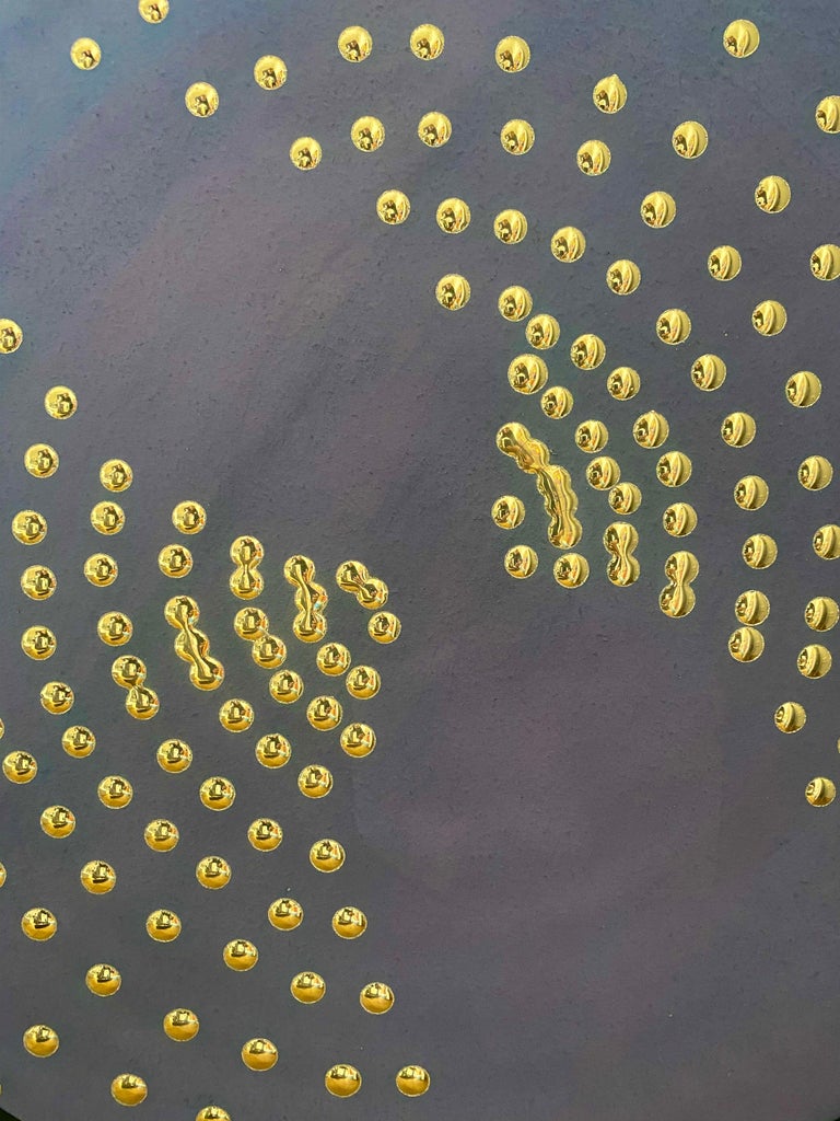 Otto Piene - Raster sun, 2009, clay, gold glaze, round object, Group ...