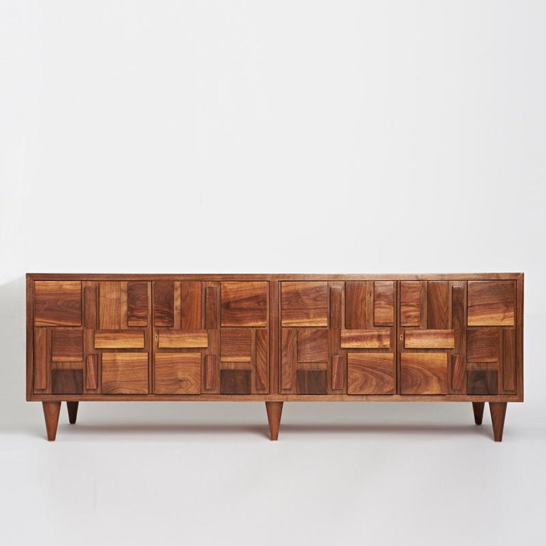 Otto Sideboard - Bespoke - French Polished Walnut with Antique Brass ...