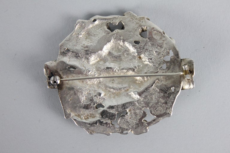 Otto Strandman Art Nouveau 1914 Bacchus Silver Brooch, Stockholm Sweden ...