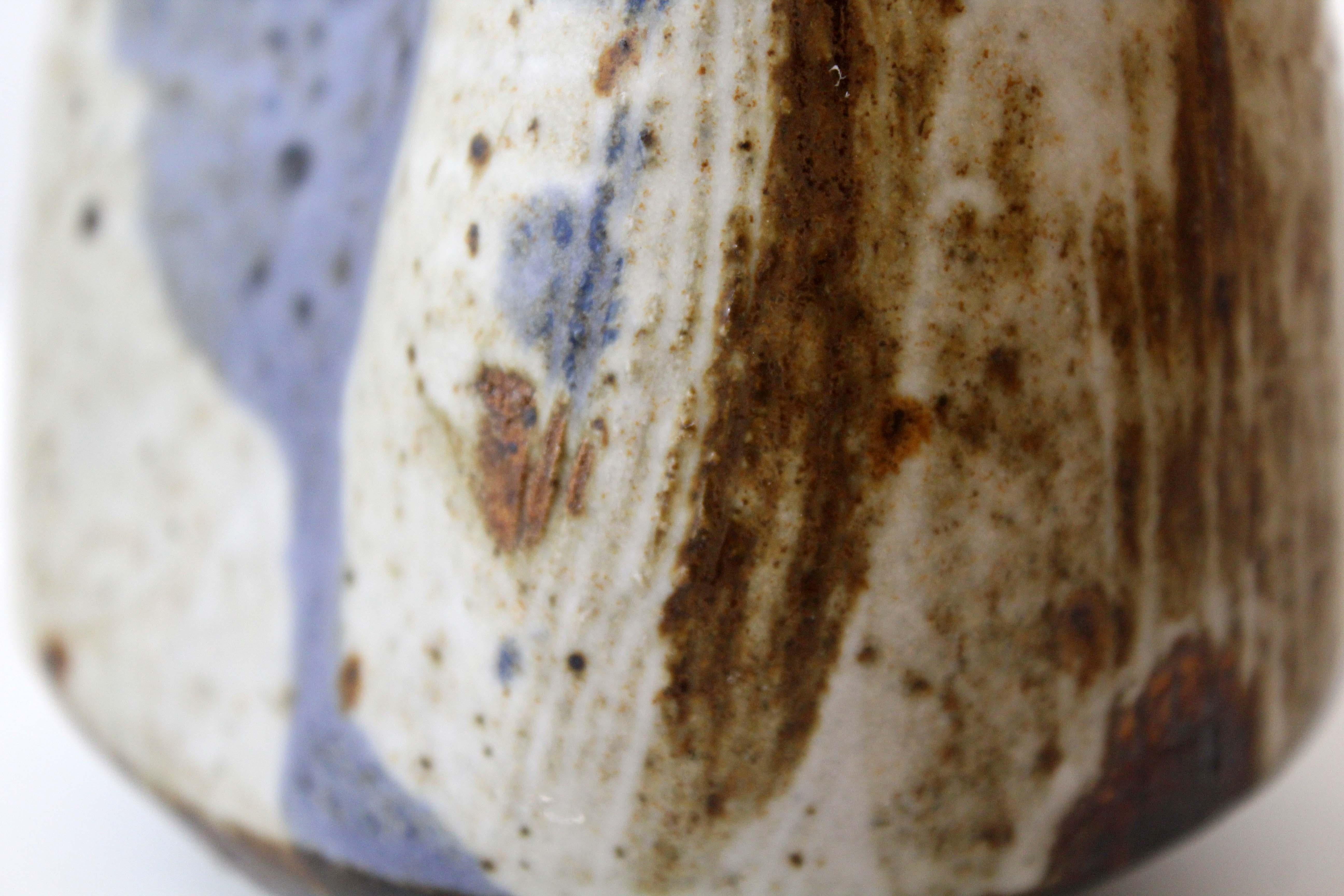 Otto and Vivka Heino Small Pinched Form Vessel Vase at 1stDibs