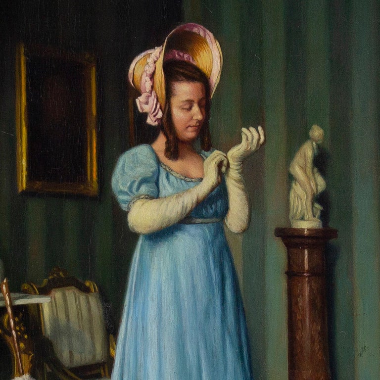 Otto Voigt - Otto Voigt, The Finishing Touches, Oil Painting For Sale ...